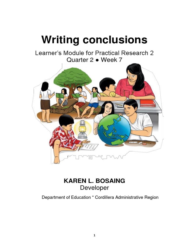 PR2 Q2 Wk7 Drawingconclusions | PDF | Learning | Educational Technology