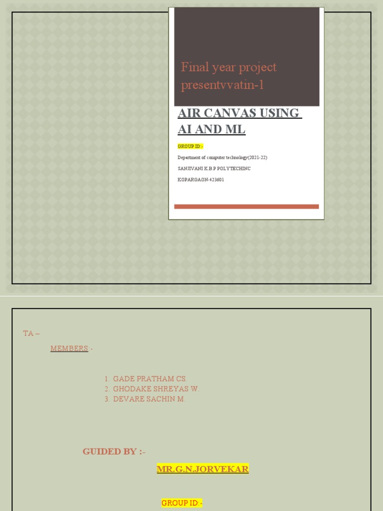 Air Canvas Using Ai and ML | PDF