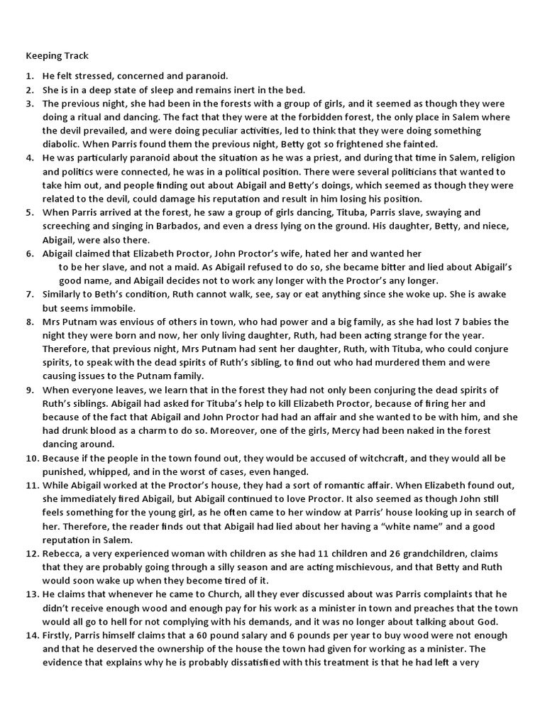Keeping Track | PDF Keeping Track | PDF