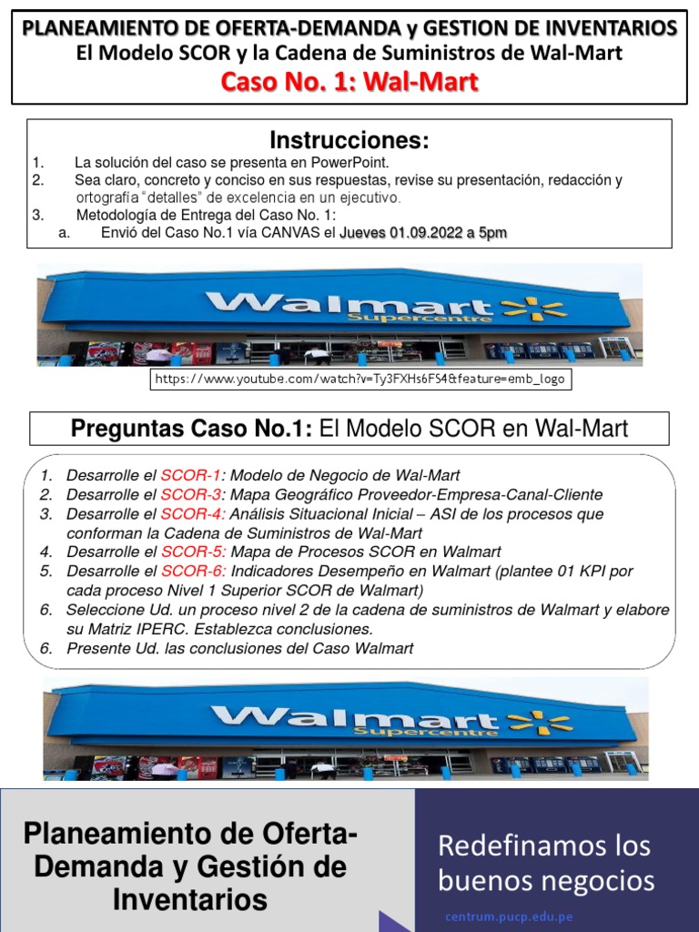 04.1 PODI Caso No. 1 Walmart y El Modelo SCOR | PDF | Tecnología