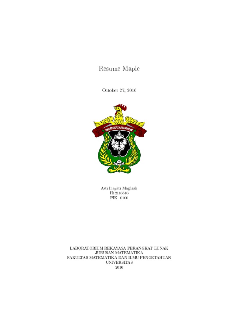 Resume Maple | PDF | Komputer