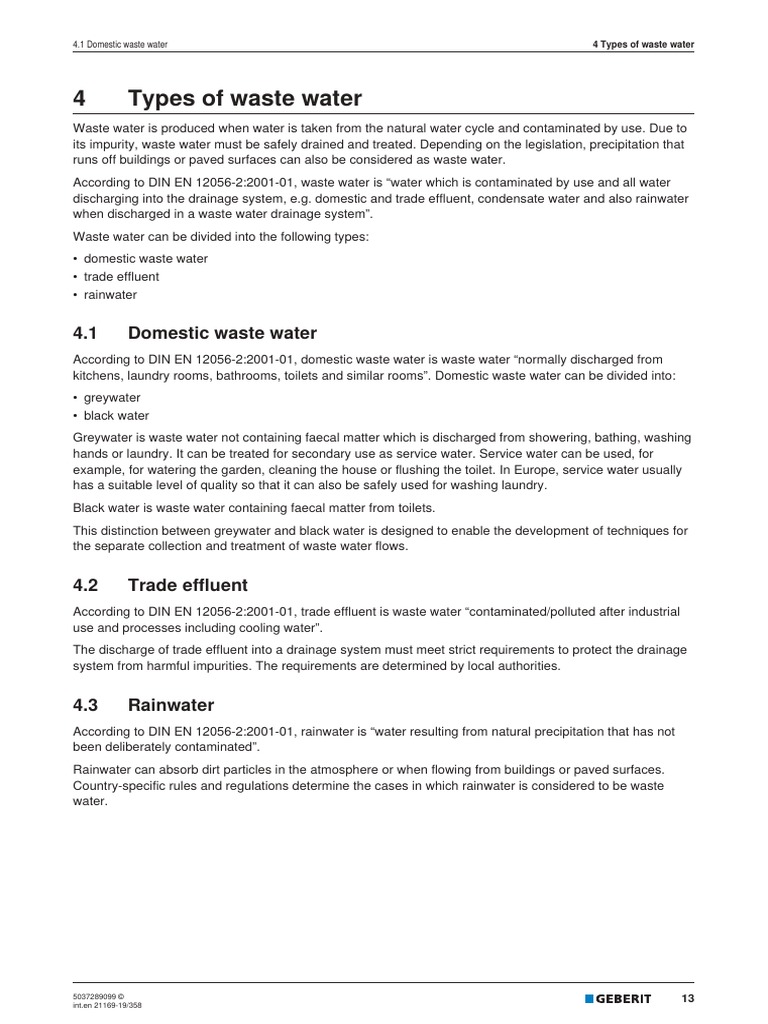 Types of Waste Water | Download Free PDF | Water | Waste