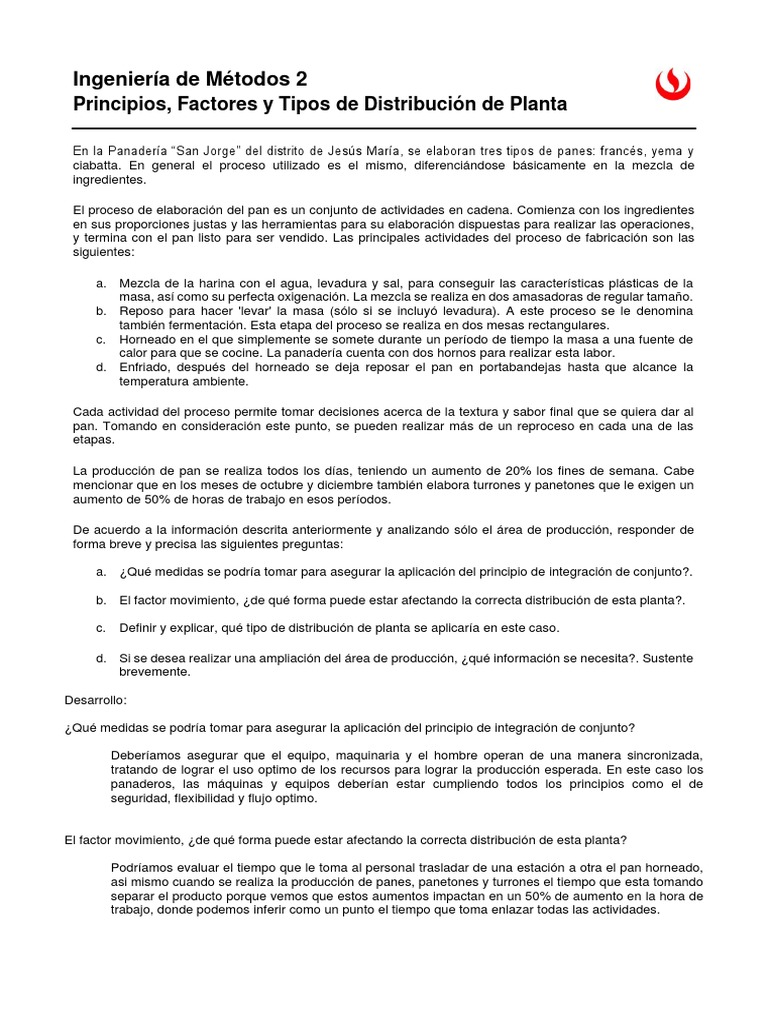 Ejercicio S3 - Principios, Factores y Tipos de DP | PDF | Panes