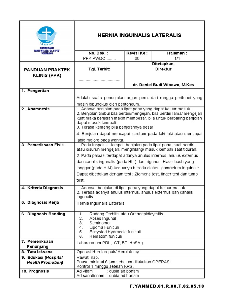 PPK Hernia Inguinalis 2022 | PDF