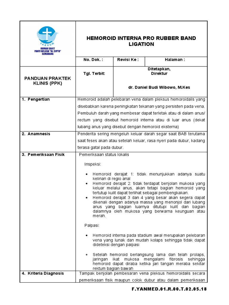 PPK Hemoroid Interna RBL 2022 | PDF
