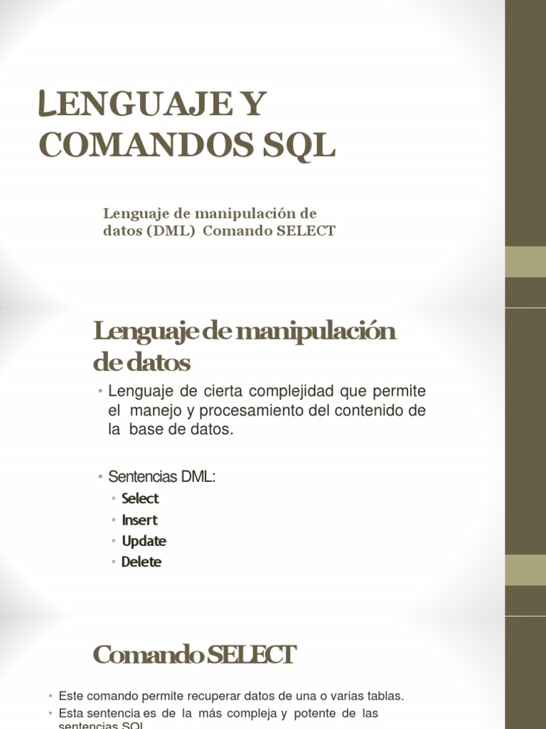 Clase 3 SELECT 16 Agosto | PDF | SQL | Programación de computadoras