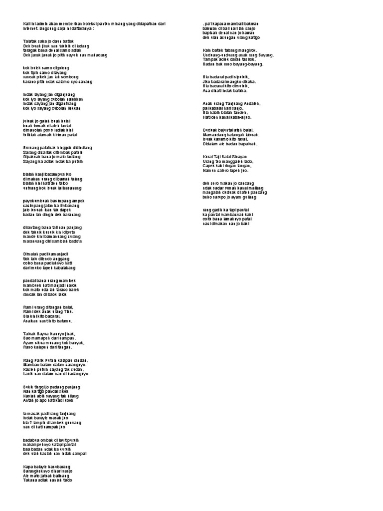 Kumpulan Pantun | PDF