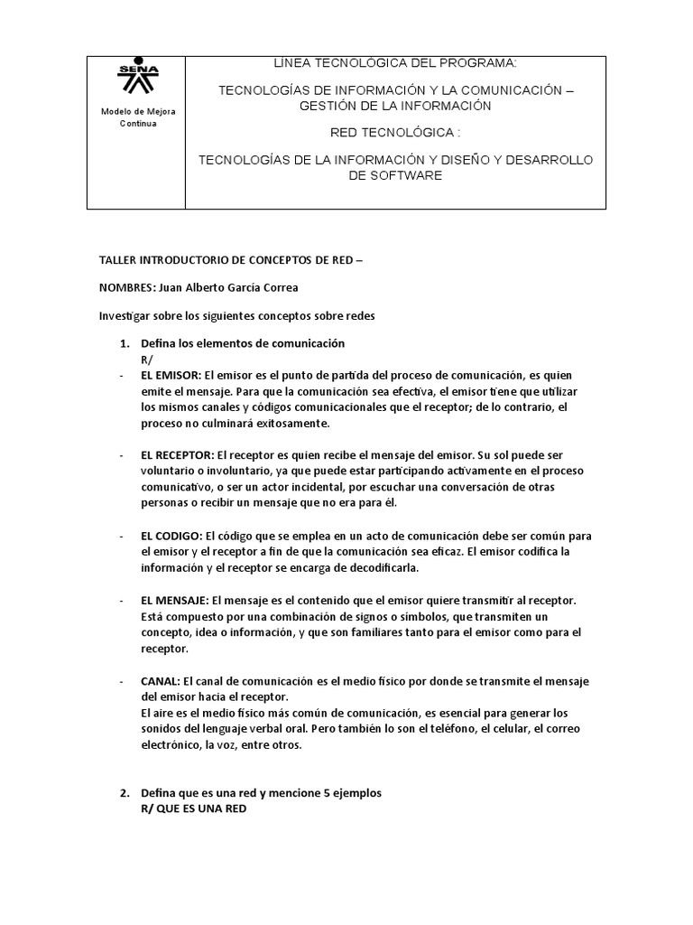 3.actividad - Conceptos de Redes | PDF | Red de computadoras | Topología de la red