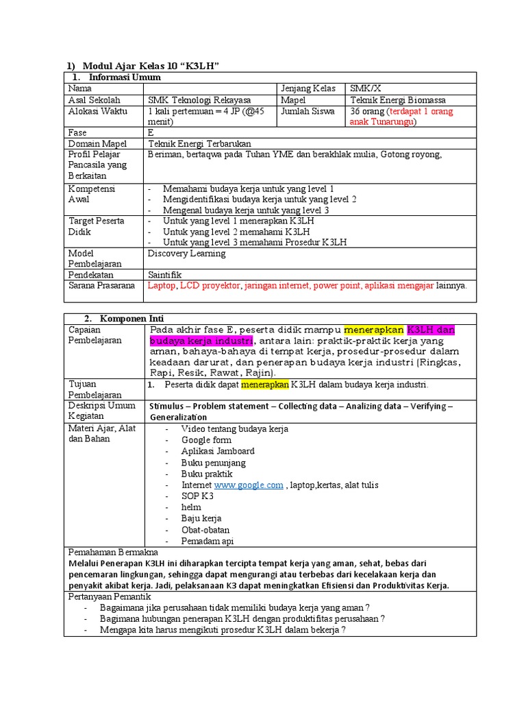 Modul Ajar Wandi | PDF