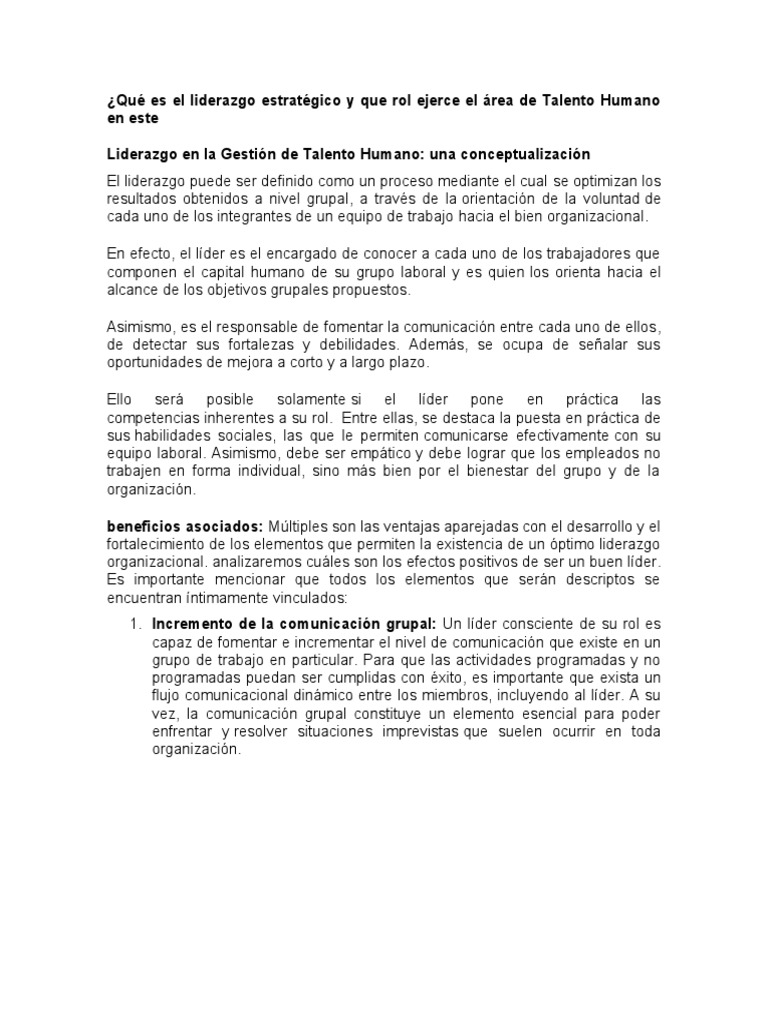 Foros Und 3 Aeth | PDF | Planificación estratégica | Liderazgo