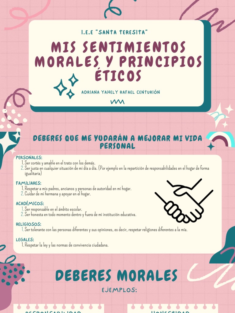 Mis Sentimientos Morales y Principios Éticos | PDF | Moralidad ...