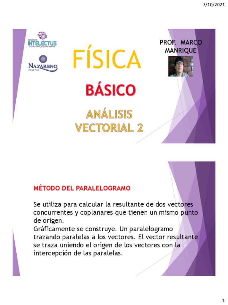 Analisis Vectorial 2 Basico | PDF | Vector Euclidiano | Matemáticas