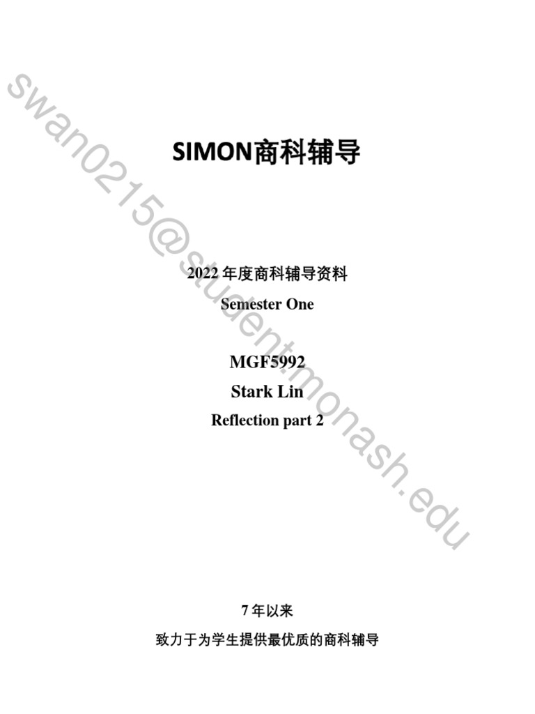 MGF5992 Reflection Part 2 | PDF | Psychology | Psychological Concepts