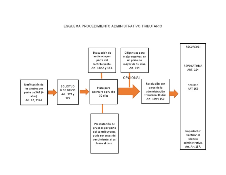 Esquema Proceso Adm Tributario Guatemala | PDF