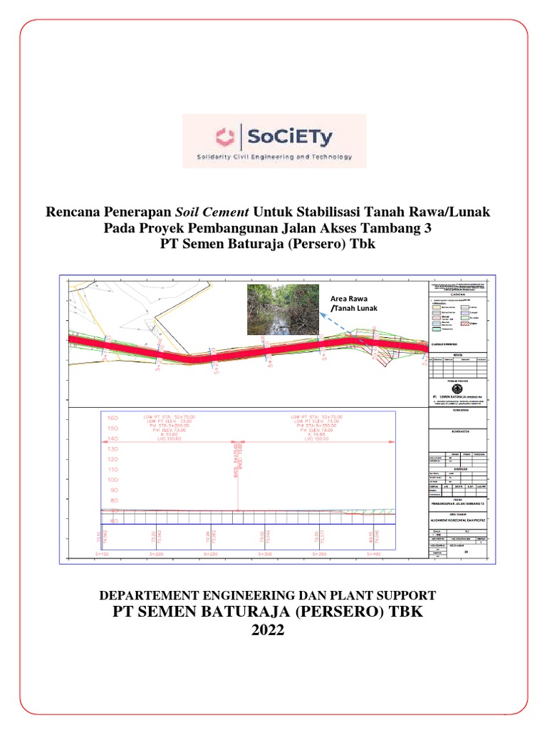 Proposal SMBR Innovation Award 2022 - Penerapan Soil Cement Pada Jalan Tambang 3 - SoCiETy Team ...