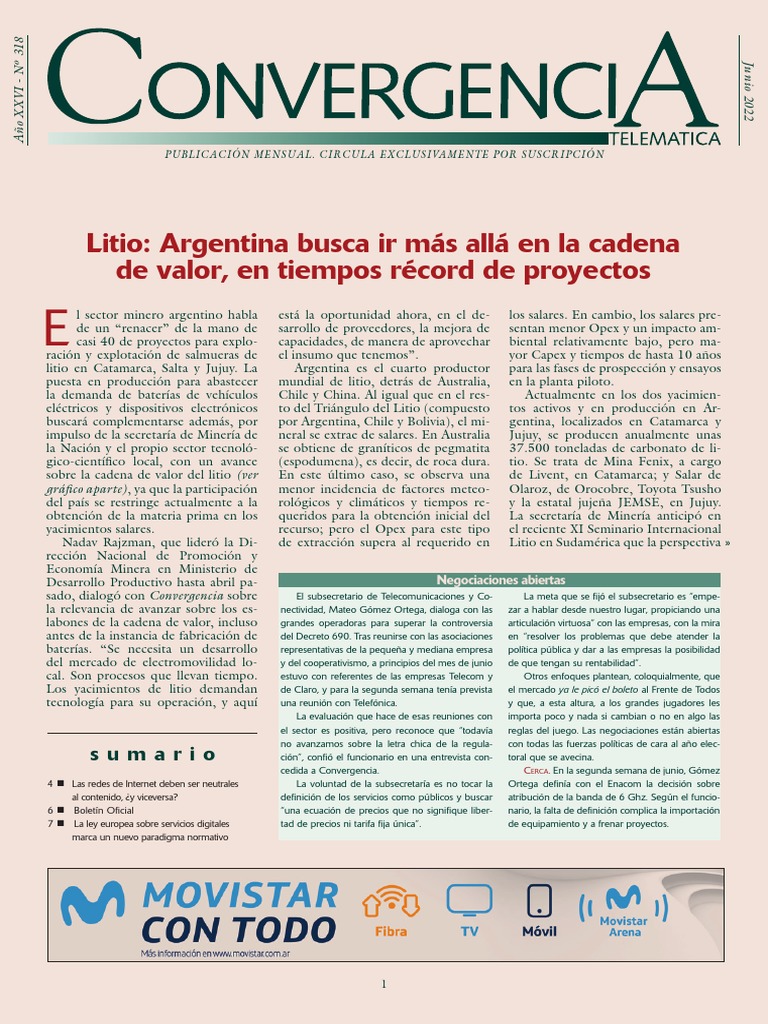 CT318-Junio 2022 | PDF | Internet | Litio