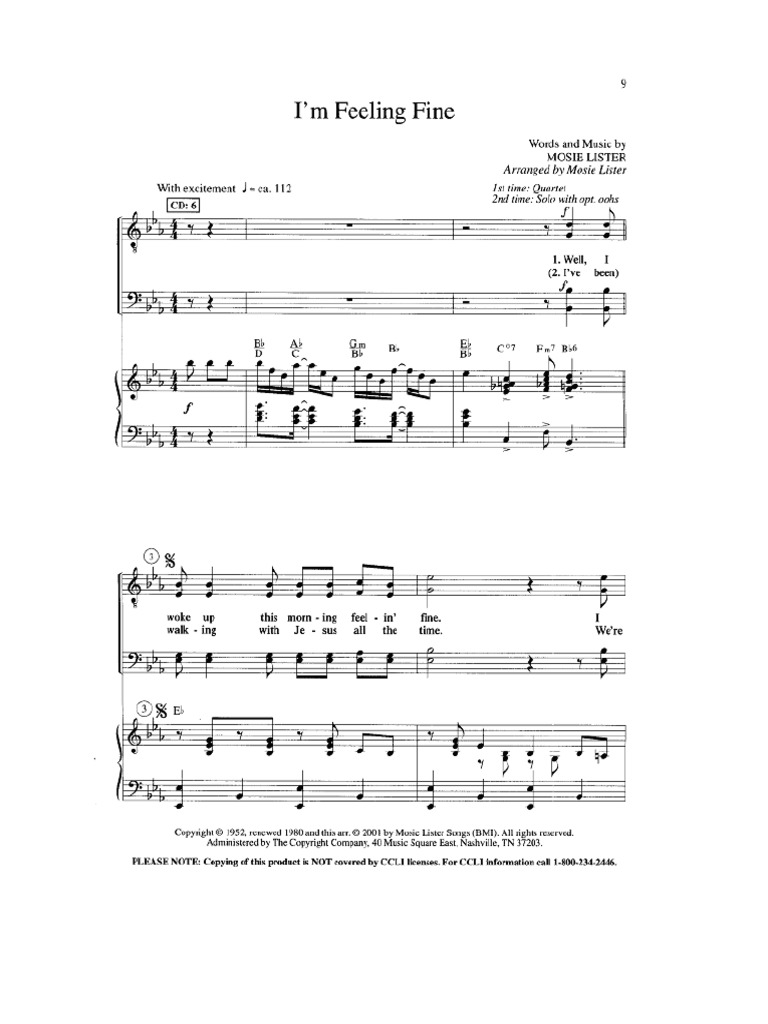 I'm Feelin' Fine | PDF