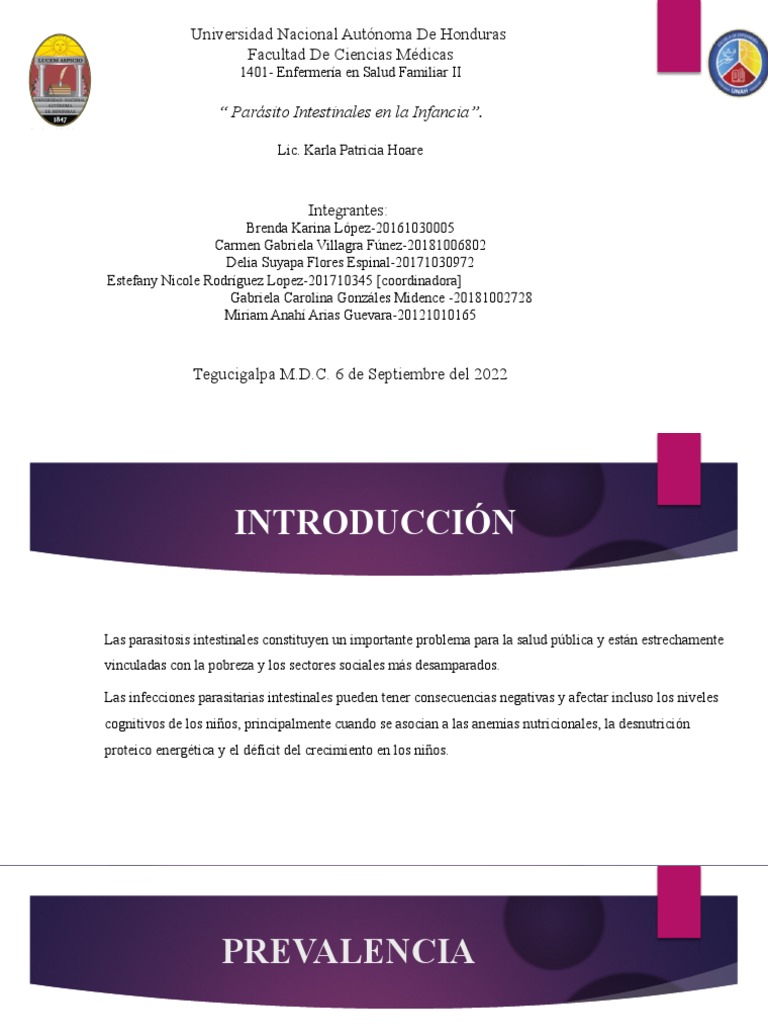 Parasitos Intestinales | PDF | Heces | Diarrea