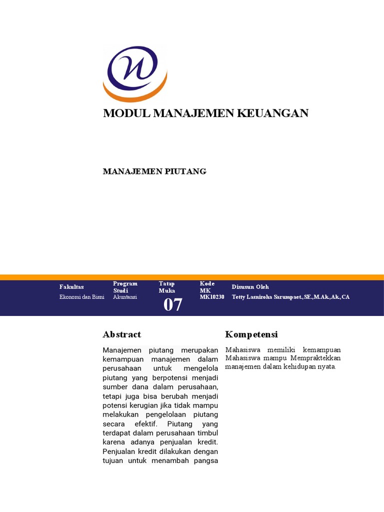 Manajemen Piutang | PDF