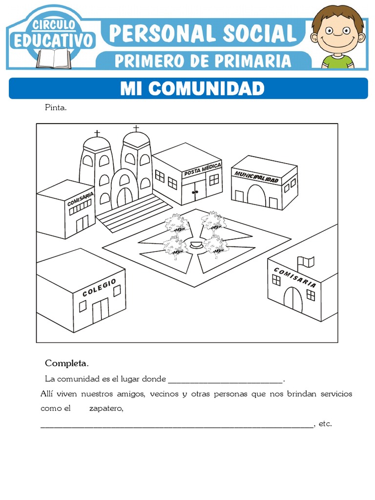 Mi Comunidad para Primero de Primaria | PDF