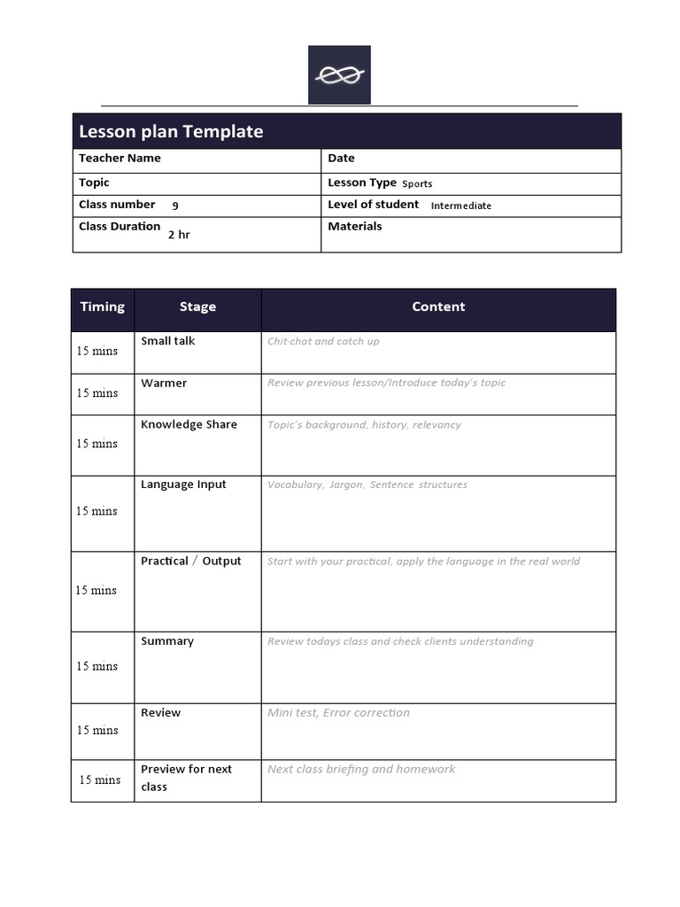 Lesson Plan Template | PDF
