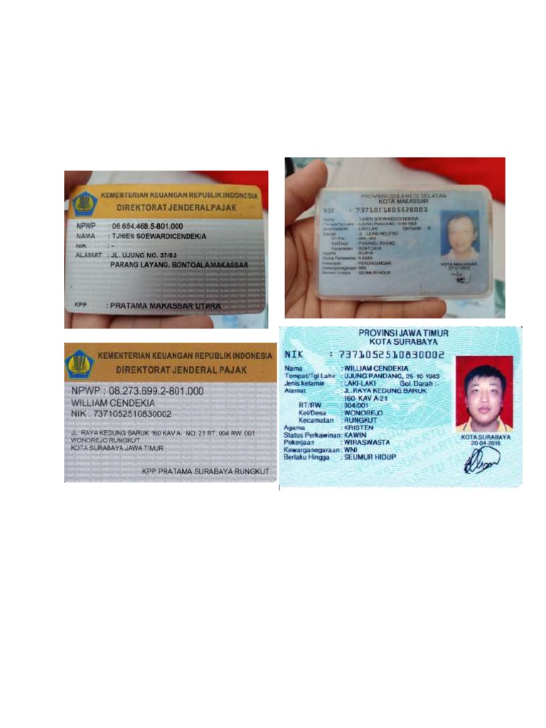 KTP NPWP Pengurus | PDF