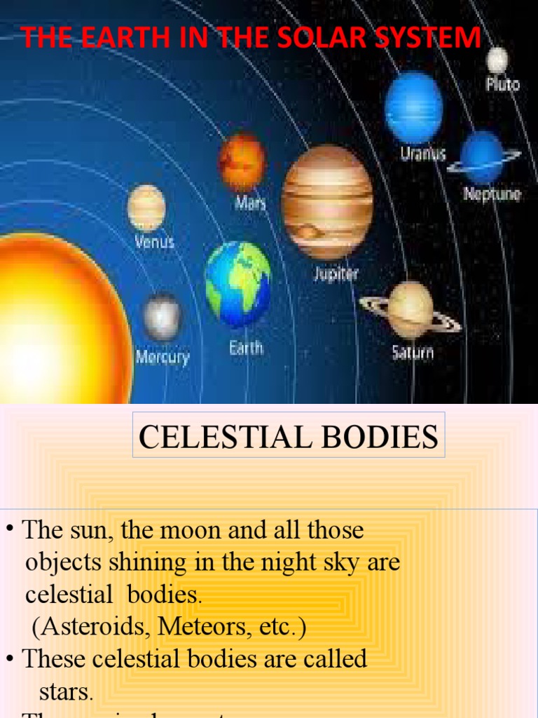 The Earth in the Solar System | PDF | Planets | Solar System