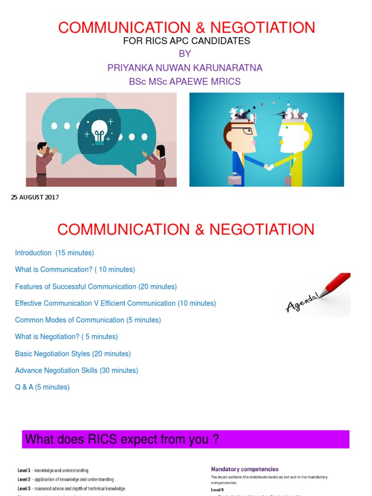 RICS Communication & Negotiation Guide | PDF | Communication | Negotiation