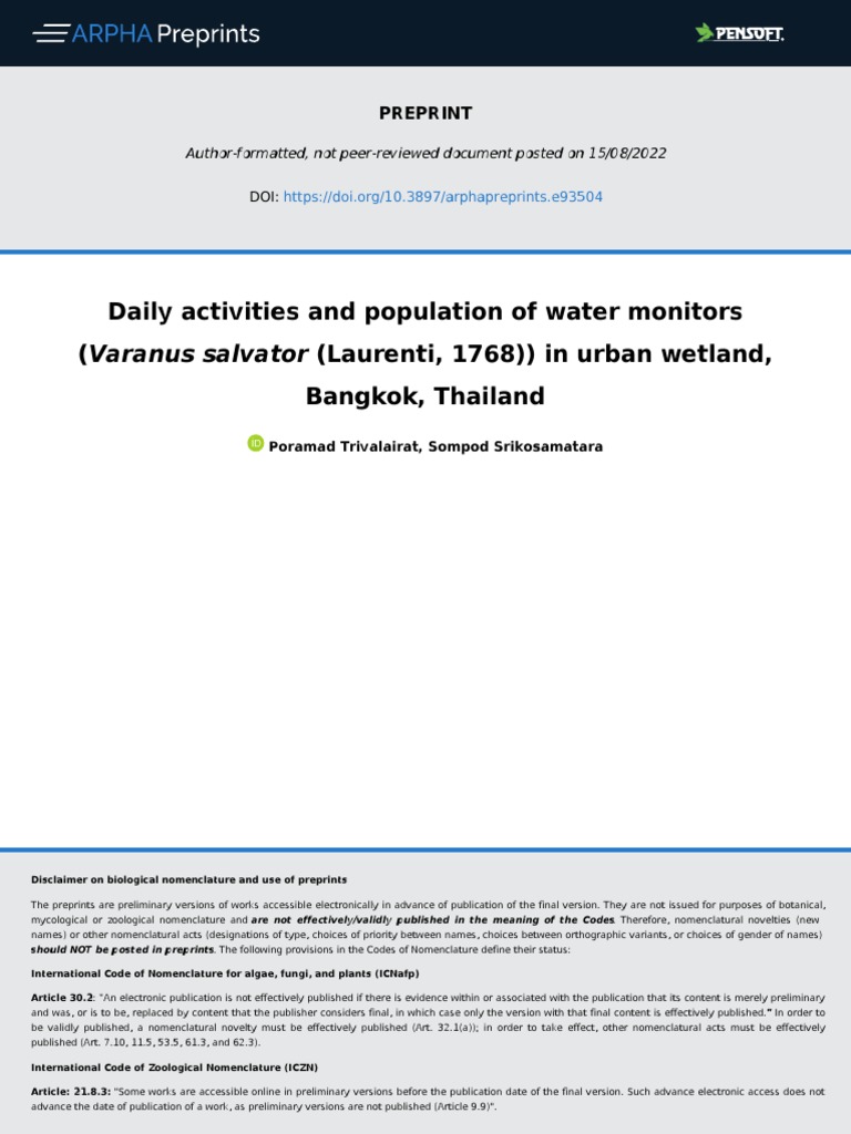 Preprints Article 93504 en 1 | PDF | Thermoregulation