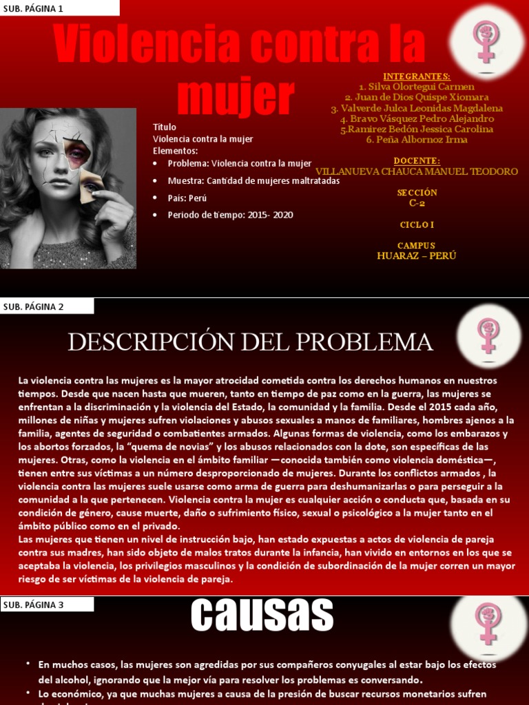 Violencia Contra La Mujer (1) WIX | Descargar gratis PDF | La violencia contra las mujeres ...
