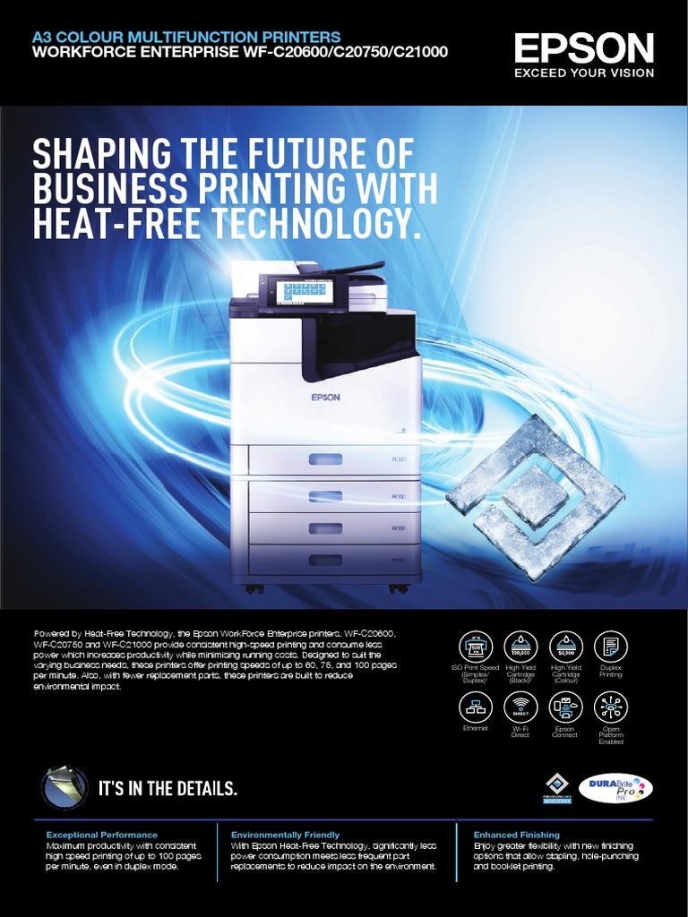 Epson Workforce Enterprise WF-C20600 - 20750 - 21000 (April2021) | PDF | Printer (Computing ...