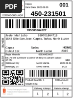 Sample JNT Waybill | PDF