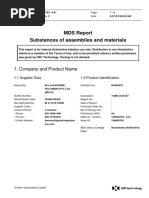 MDS Report Substances of Assemblies and Materials: 1. Company and ...