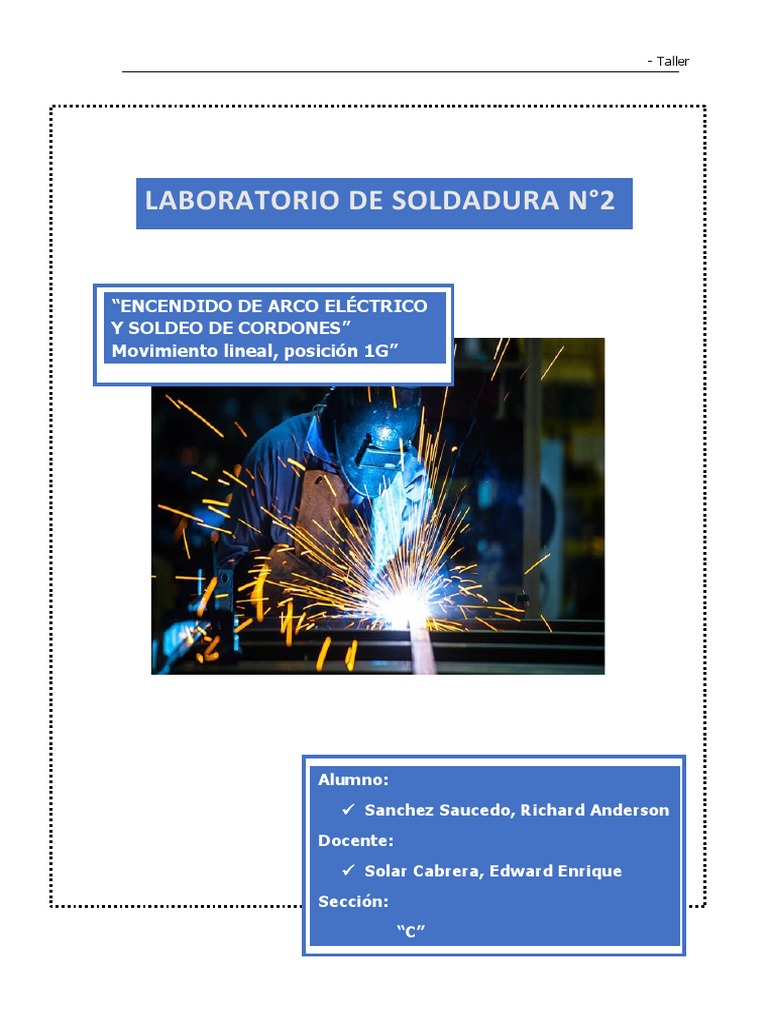Informe N 02 Soldadura | PDF | Soldadura | Construcción