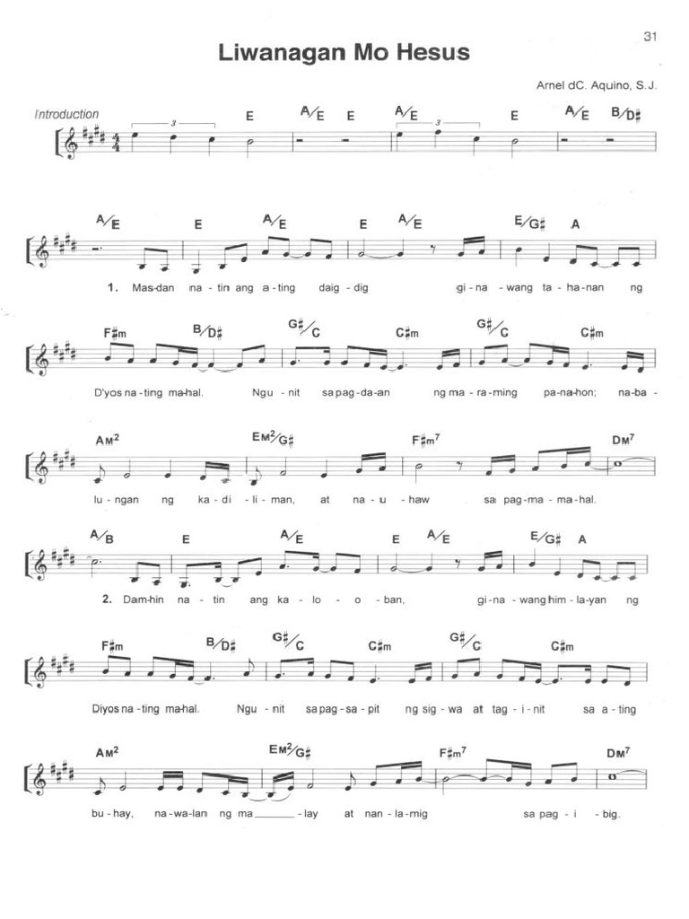 Liwanagan Mo Hesus | PDF