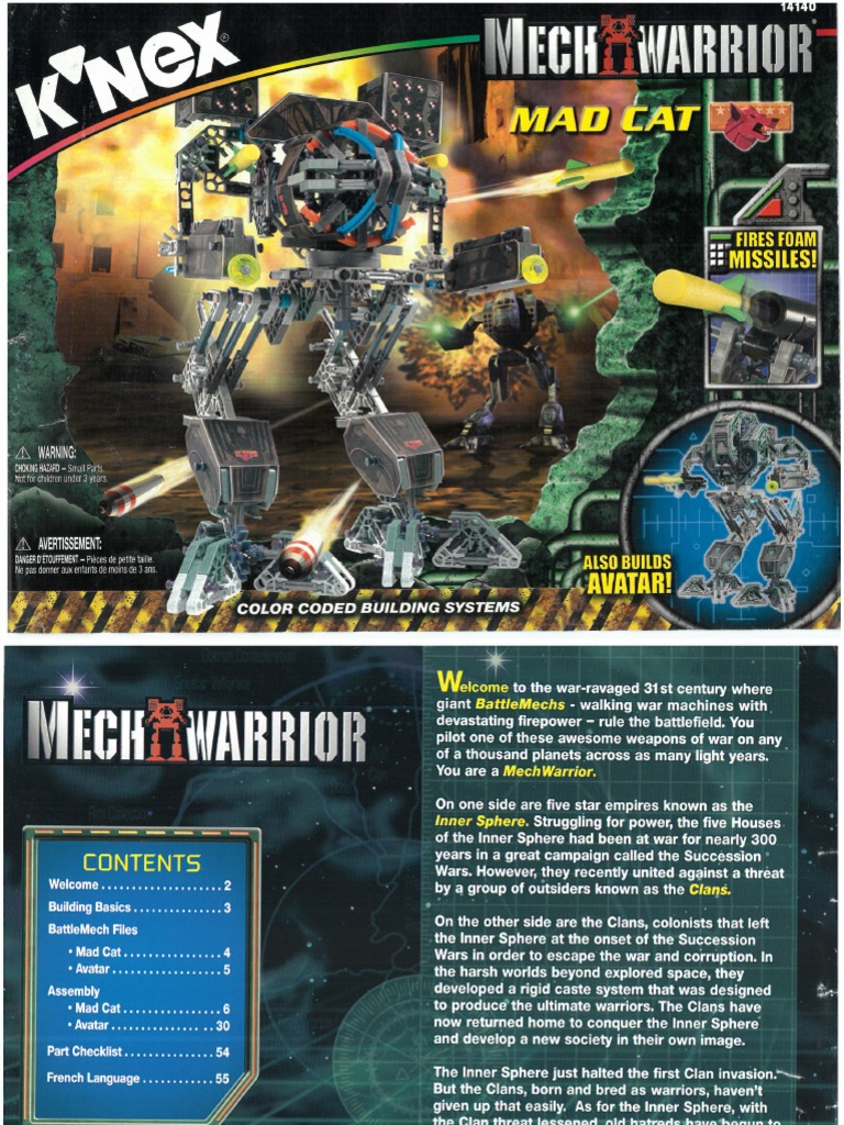 Mechwarrior Mad Cat Instructions | PDF
