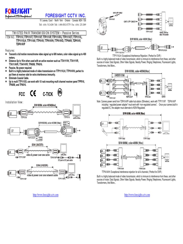 Passive Video Transceiver | Download Free PDF | Electrical Connector ...