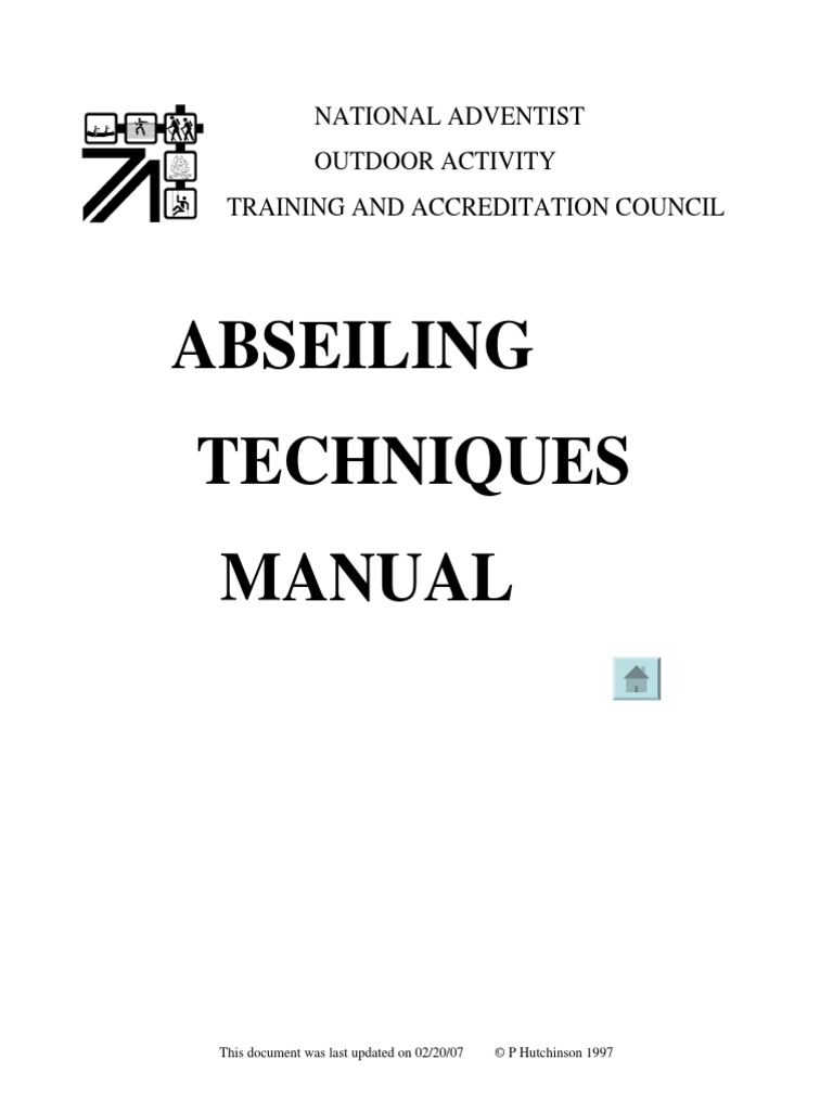 ABSEILING Techniques Manual | PDF | Knot | Rope