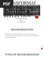 CSEC TRANSFORMATIONS Notes | PDF | Shape | Mirror