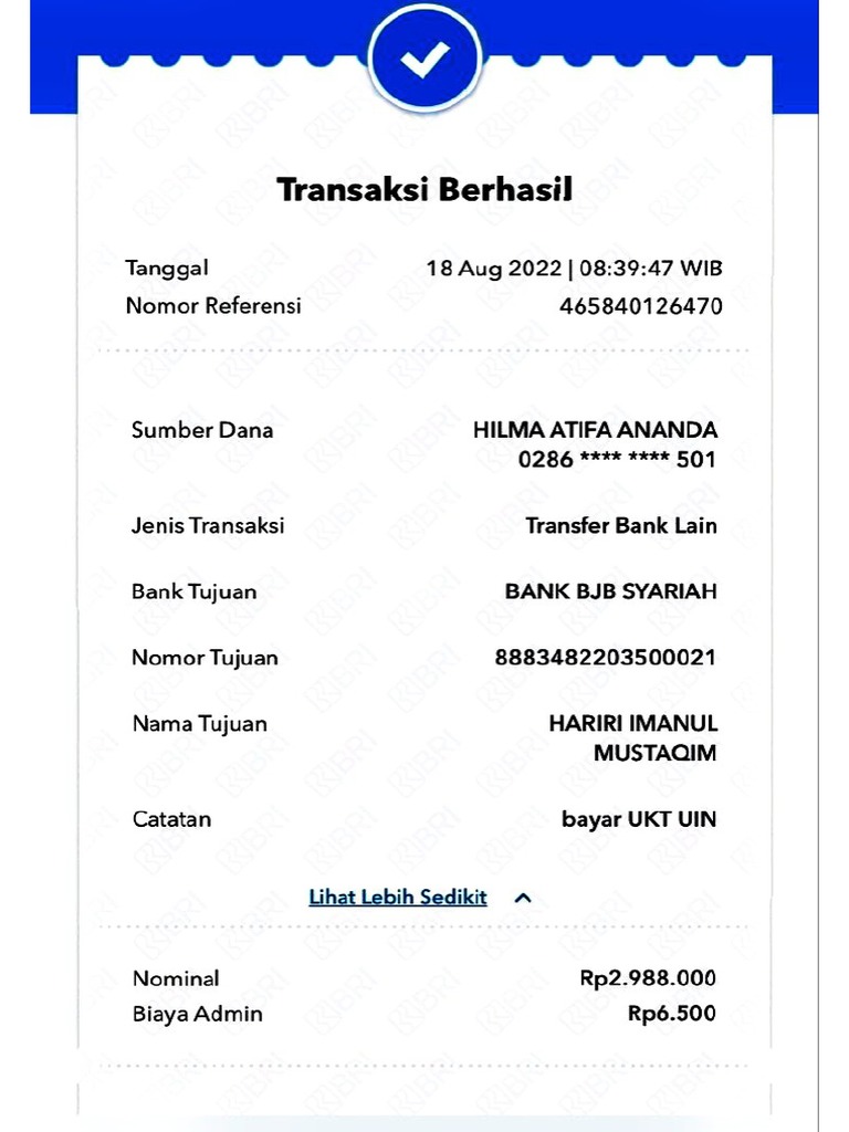 Bukti Resi Transaksi | PDF