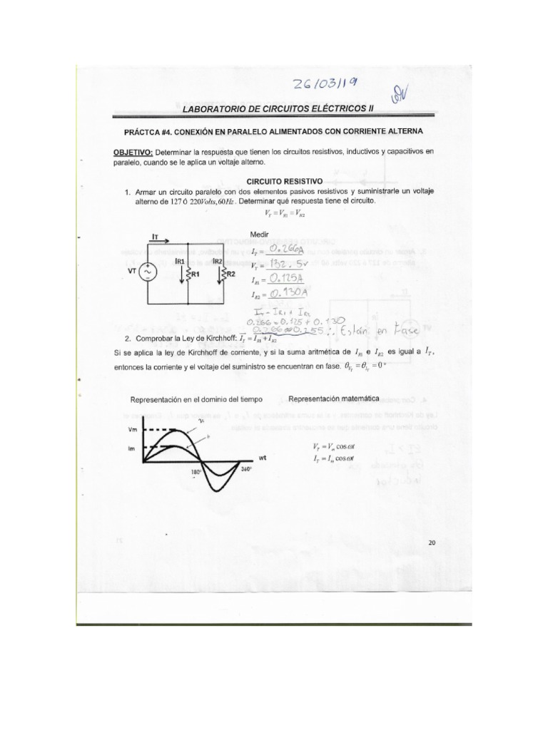 Practica 4 Lab Circuitos Electricos 2 Fime | PDF