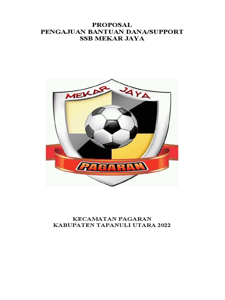 Proposal Dana SSB Mekar Jaya.. | PDF