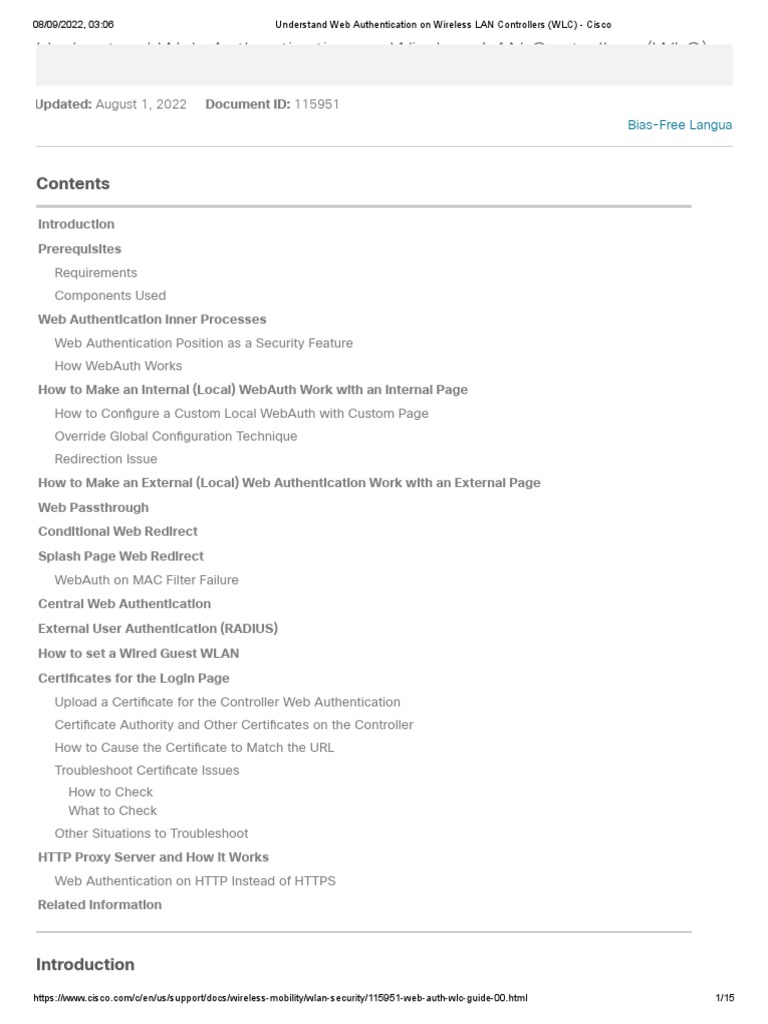 Understand Web Authentication On Wireless LAN Controllers (WLC) - Cisco ...