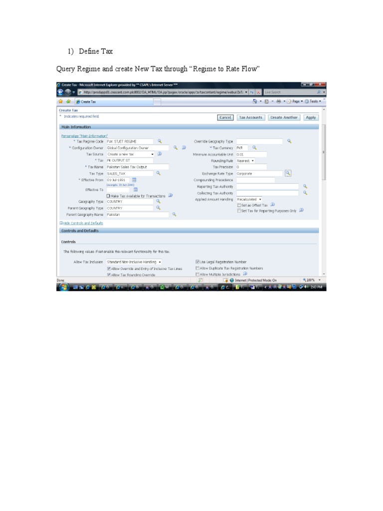 Tax Output ST Setup Guide | PDF | Business | Law