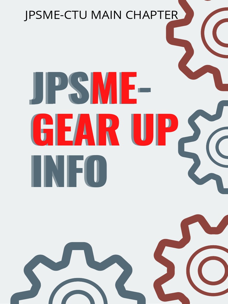 Jpsme Ctu Main Gear Up Info | PDF | Engineering | Mechanical Engineering