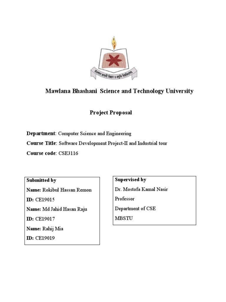 Project Proposal | PDF | User (Computing) | Graphical User Interfaces