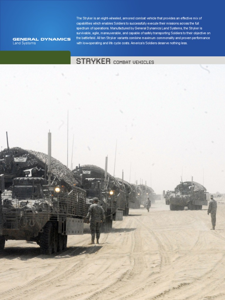 Stryker Combat Vehicles | PDF | Armoured Fighting Vehicles | Combat ...