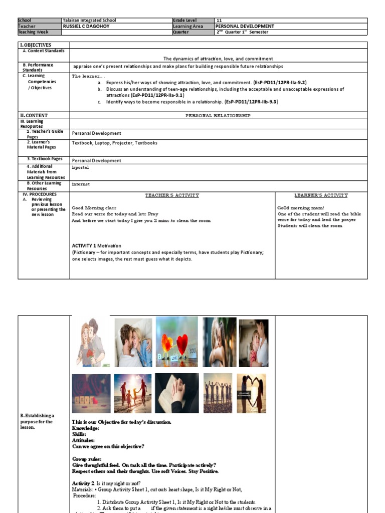 Co 1 Perdev Pdf Friendship Intimate Relationships