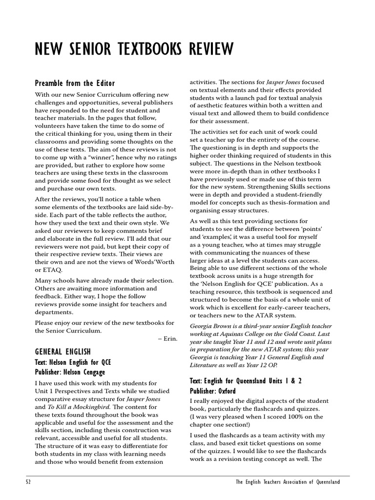 09 - WordsWorth Issue 1 2019 - Senior Textbook Review | PDF | Textbook ...