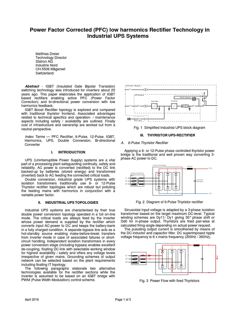 PFC Rectifier Technology STATRON 11 15 EN | PDF | Rectifier | Power Inverter